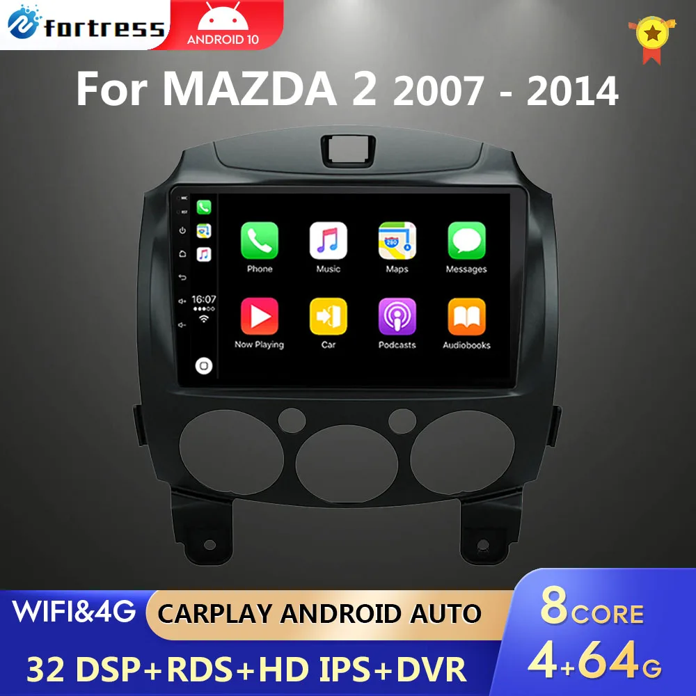 Car Android Radio Multimedia Player For MAZDA 2 Mazda2 2007 2008 2009 ...