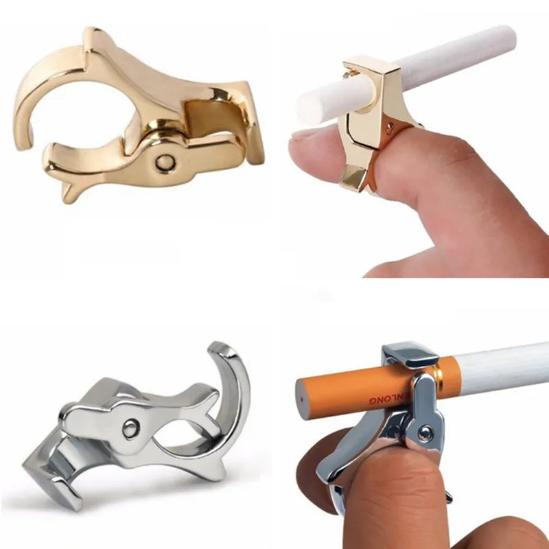 1Pcs-Rings-Cigarette-Holder-Rack-Finger-Clip-Smoke-Cool-Gadgets-For-Man ...