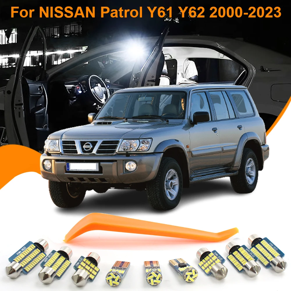 Car-LED-Interior-Lights-Parts-Kit-Canbus-For-NISSAN-Patrol-Y61-Y62-2000 ...