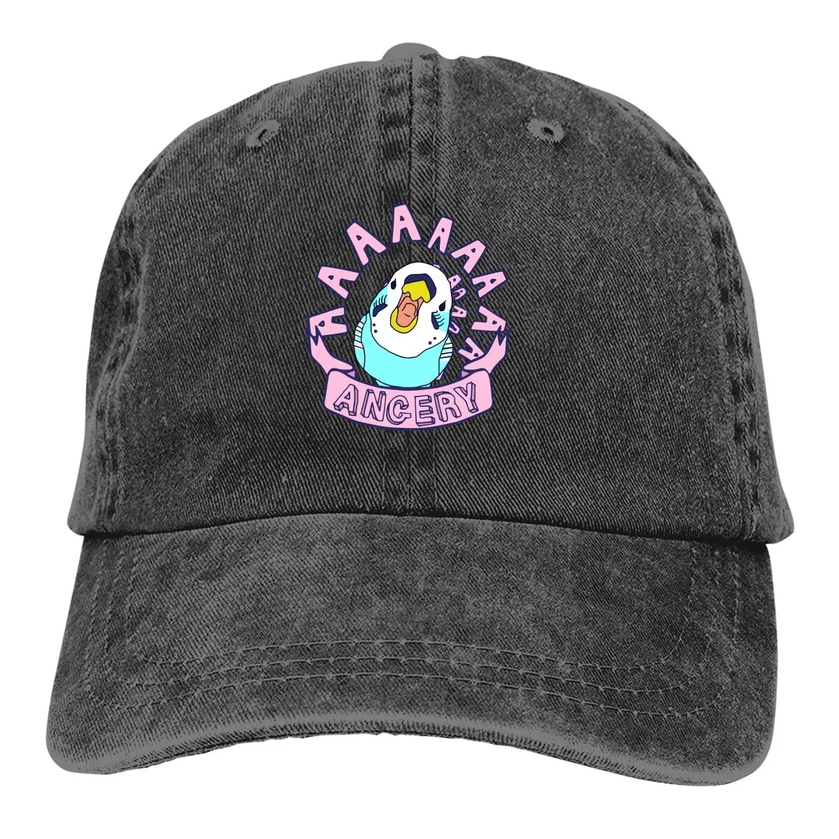 Pure-Color-Dad-Hats-ANGERY-Budgie-Women-s-Hat-Sun-Visor-Baseball-Caps ...