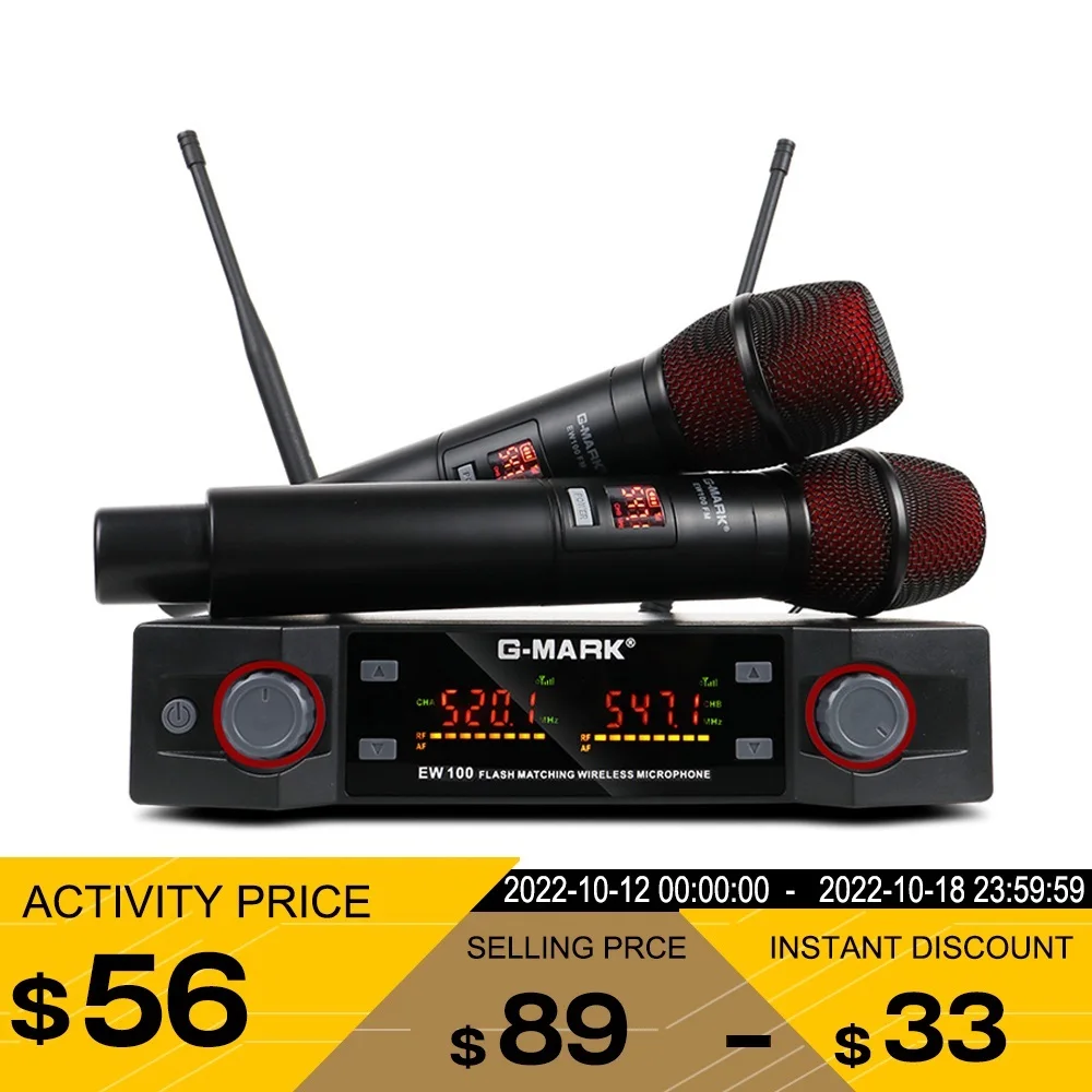 Micr-fono-de-mano-inal-mbrico-superior-EW100-profesional-UHF-Karaoke ...