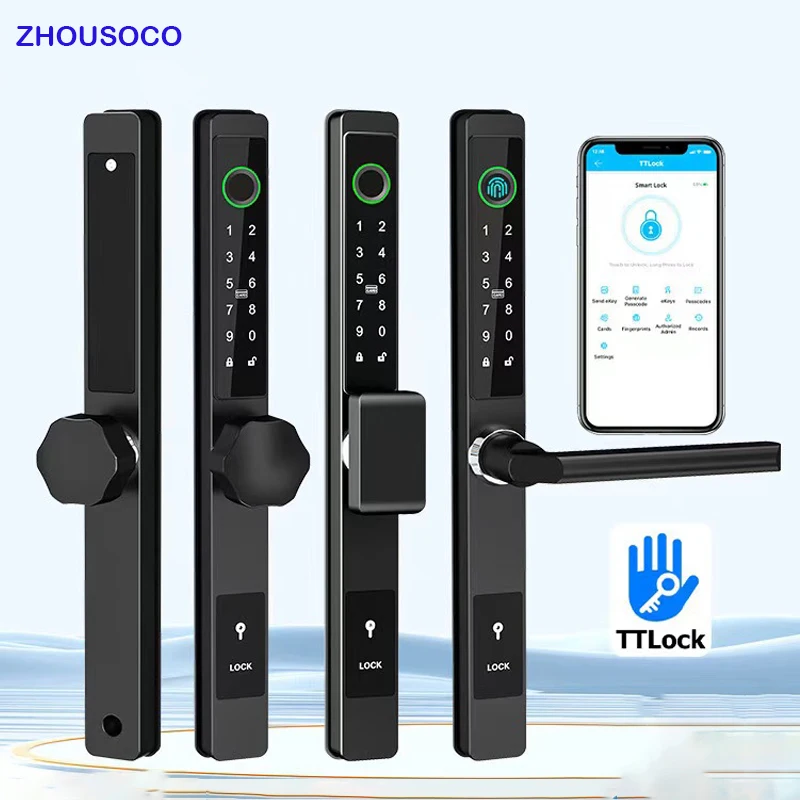 Waterproof-Biometric-Fingerprint-Locks-TTLOCK-Bluetooth-APP-RFID-Card ...