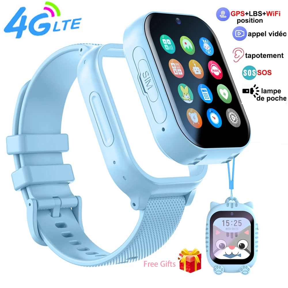 4G-Kids-Smart-Watch-SOS-GPS-Location-Tracker-Smart-Watch-for-kids-Sim ...