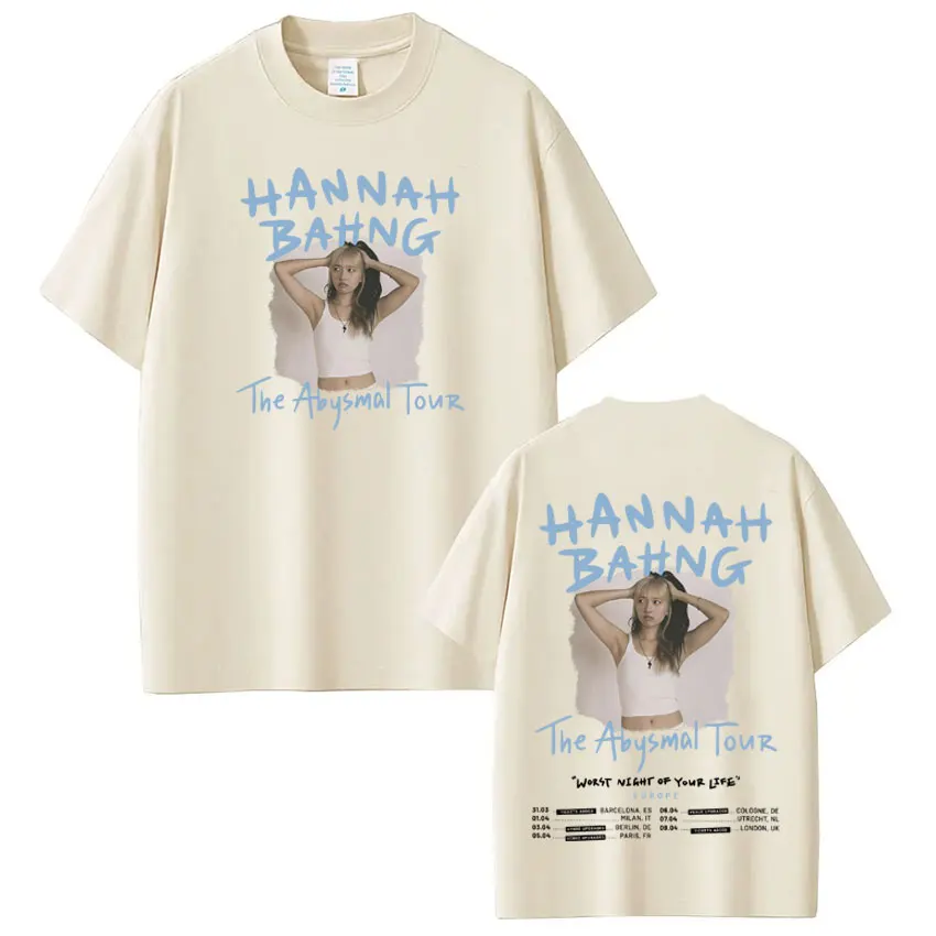Hannah Bahng The Misunderstood World Album Vintage Tshirt Men Hip Hop T ...