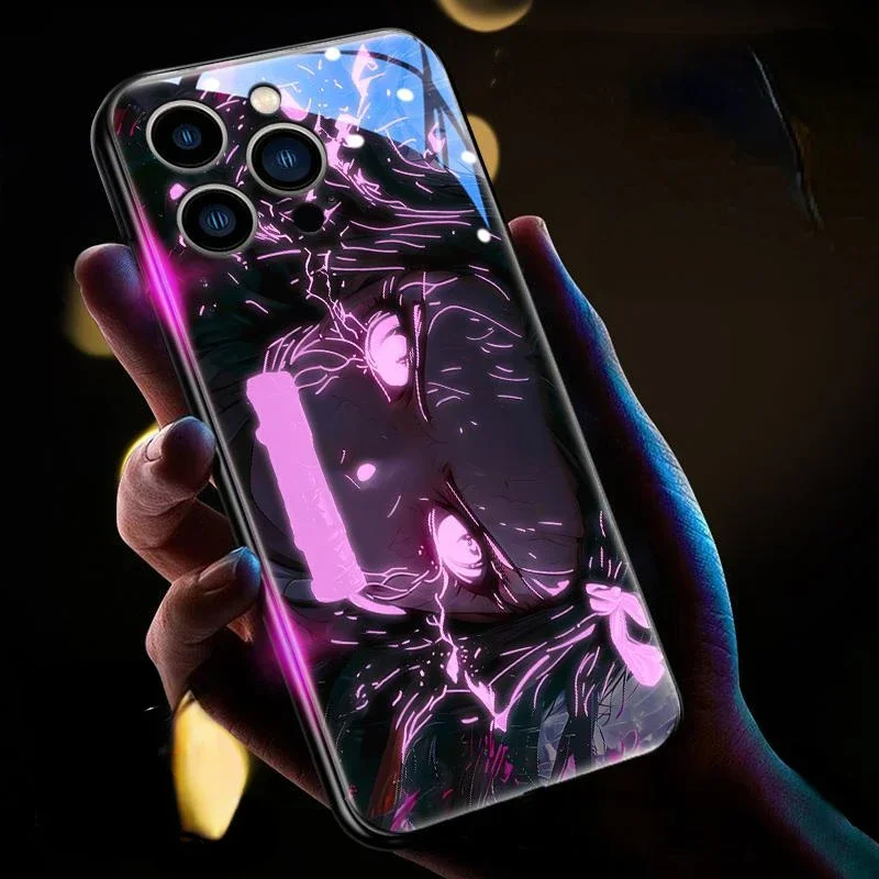 Smart-Galaxy-Luminous-Flash-LED-Glass-Phone-Case-For-Samsung-S24-S23 ...