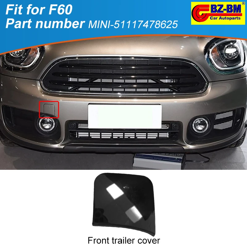 Front-Bumper-Trailer-Cover-Tow-Hooks-For-BMW-F60-Series-MINI ...