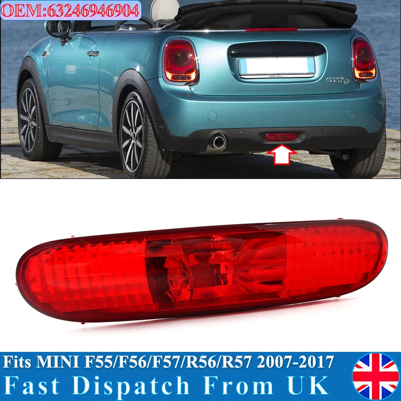 For-Mini-Cooper-R56-R57-R58-R59-F55-F56-F57-2007-2017-Rear-Bumper-Fog ...