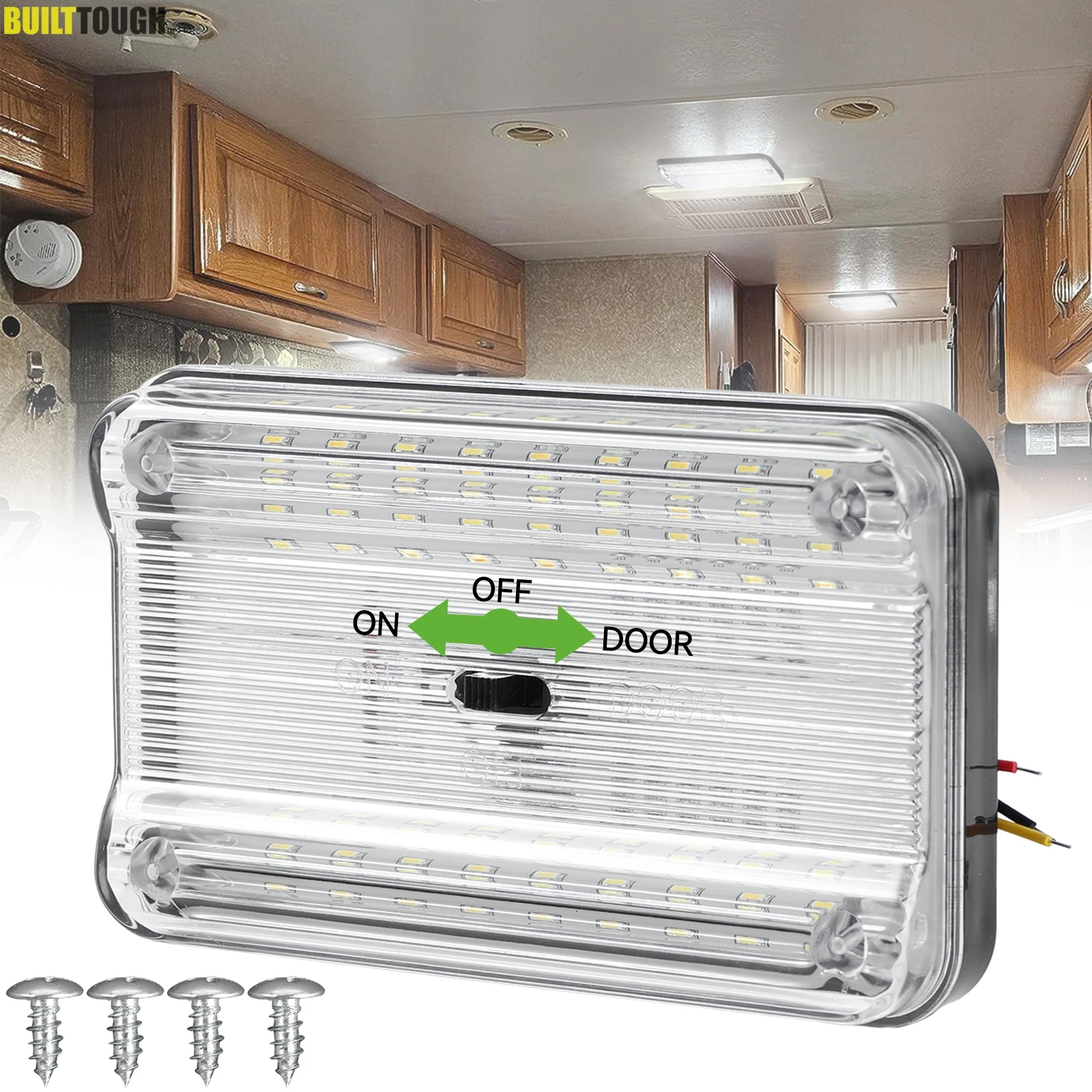 White-Universal-12V-36LEDCar-ReadingLight-Carvan-Ceiling-Light-Roof ...