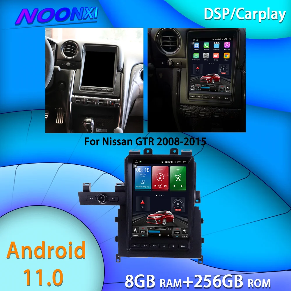 256G-For-Nissan-GTR-GT-R-Skyline-R35-2008-2015-All-In-One-Car-Tesla ...