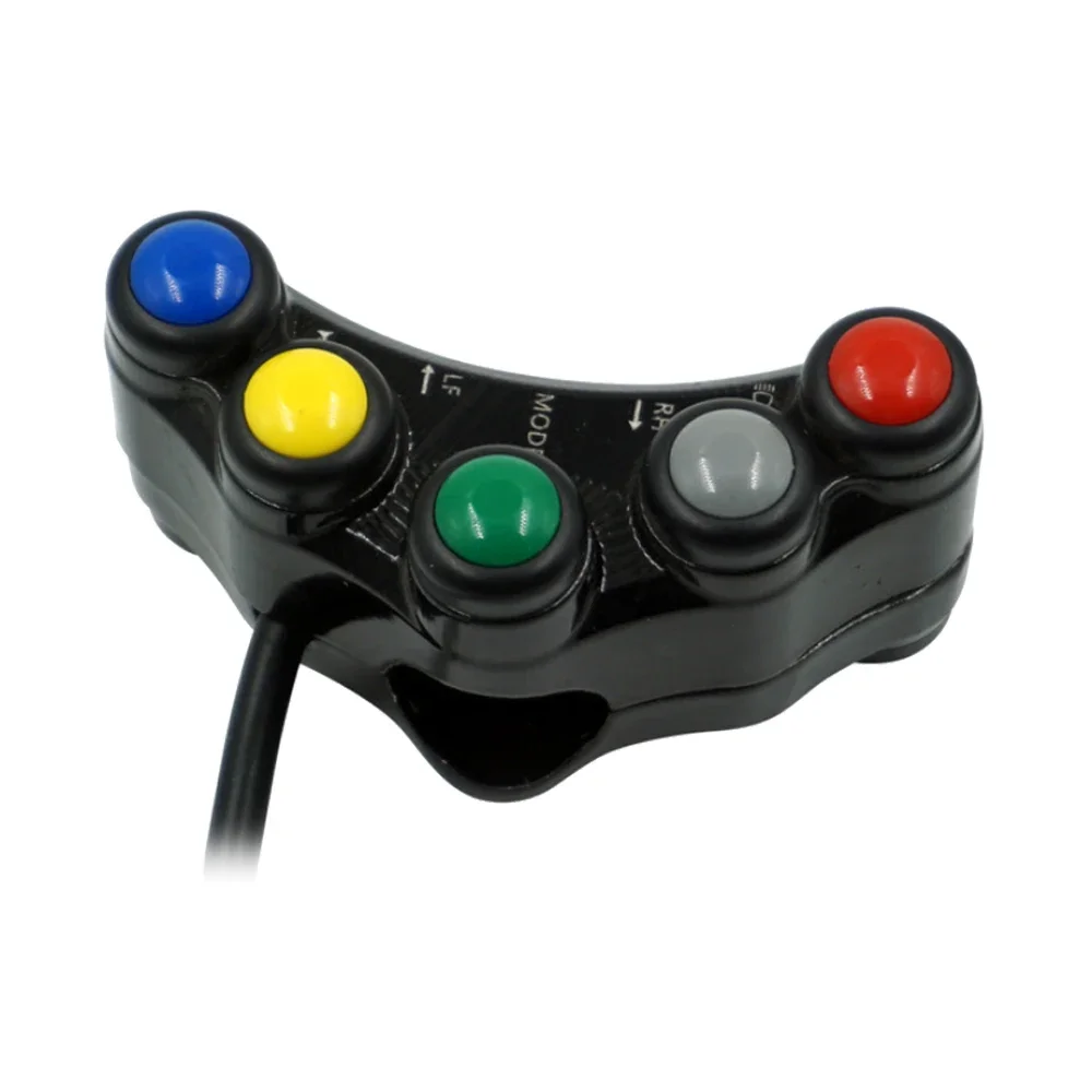 Universal-5-Button-Array-Motorcycle-Switches-Race-Bikes-Motorcross-22mm ...