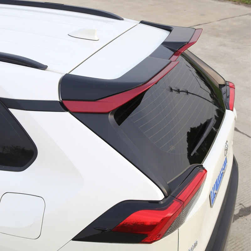 For-Toyota-RAV4-Roof-Spoiler-2020-2023-ABS-Material-Carbon-Fiber-Look ...