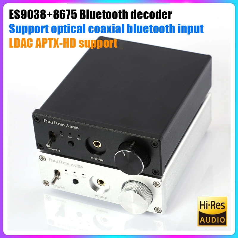 Rod Rain Audio Es9038q2m Dac Qcc5125 Bluetooth 5.0 Dac Board Aptx-hd ...