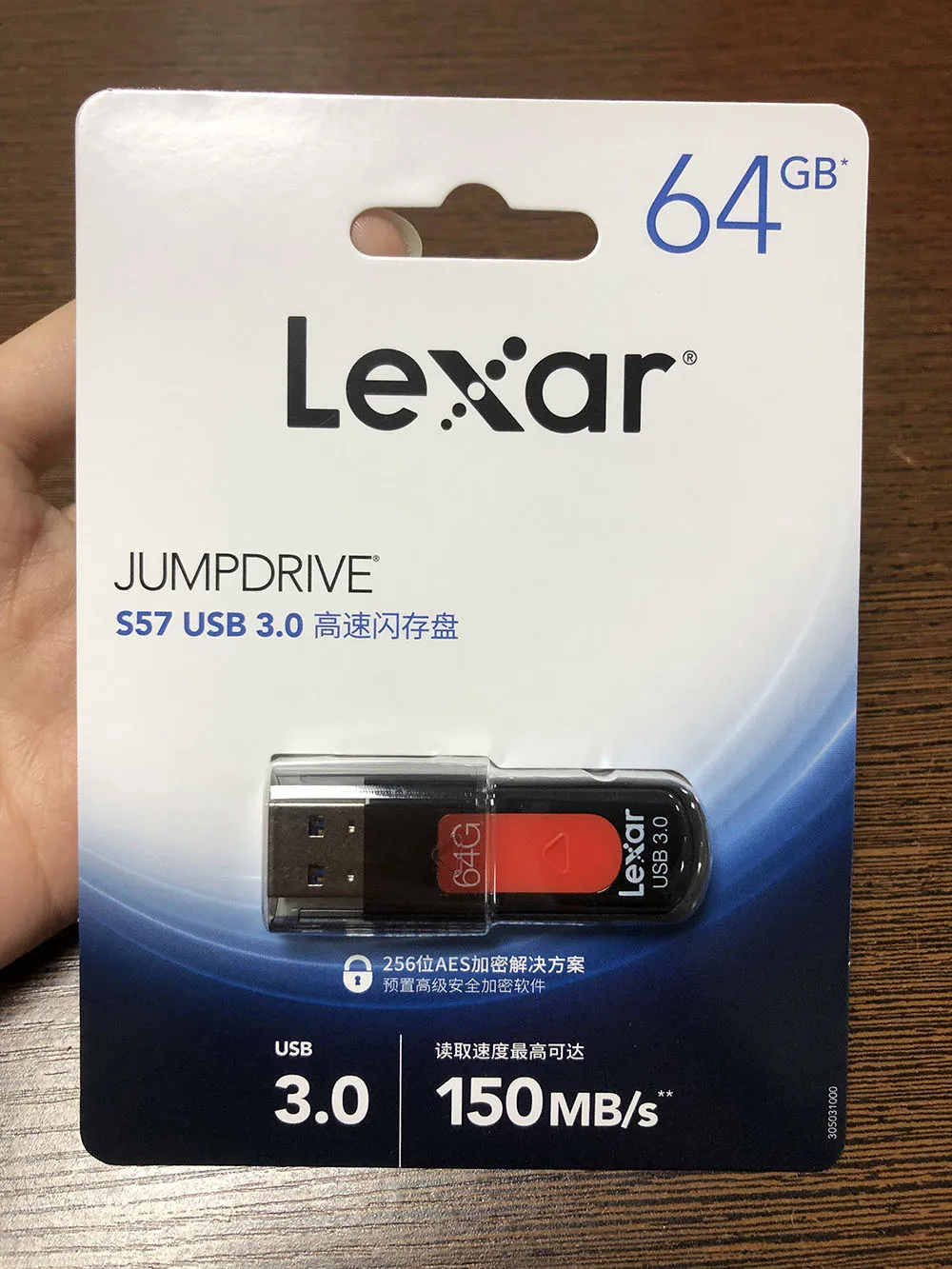 64GB USBメモリ USB3.0 Lexar レキサー JumpDrive S57 スライドカバー式 R:150MB s W:60MB ...