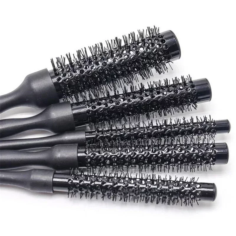 Hair-Comb-Professional-Black-Round-Hair-Comb-Hairdressing-Curling-Hair ...