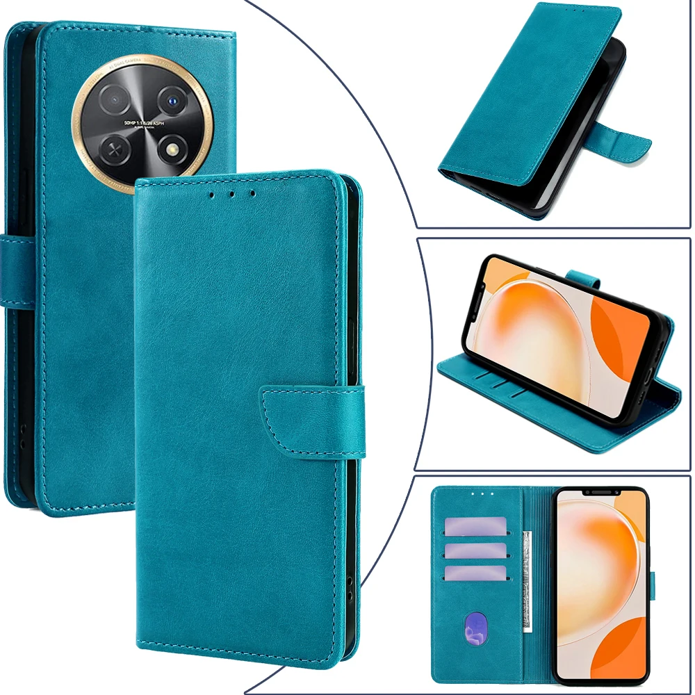 Nova Y72 Leather Wallet Phone Case for Huawei Nova Y91 Y72 Y71 Y90 Y61 ...
