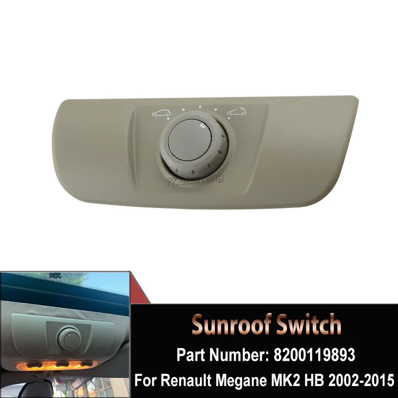 Sunroof Switch Sunroof Control With Panel Car Accessories For Renault ...