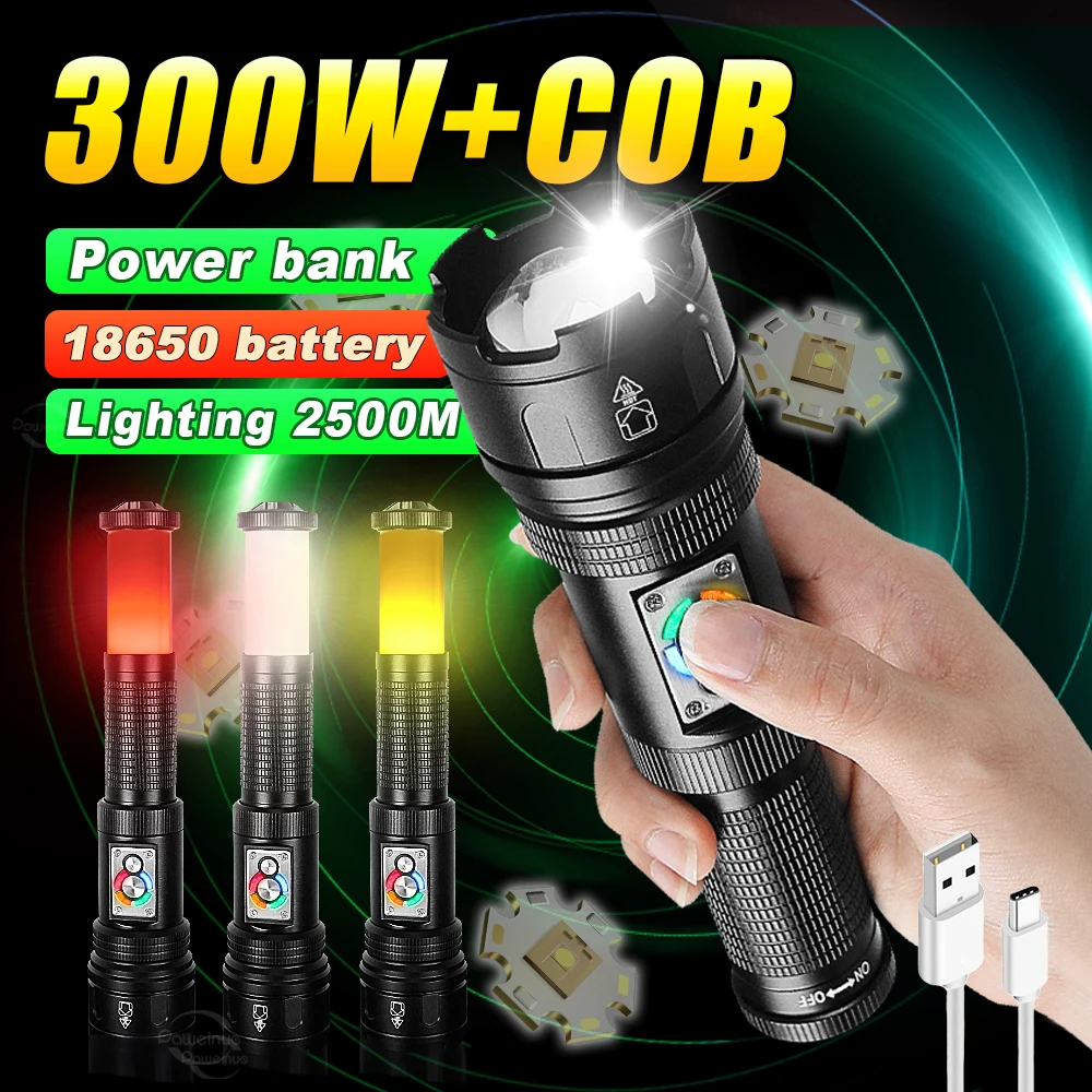 New-Super-Bright-2500M-White-Laser-COB-6-Modes-High-Power-Led ...