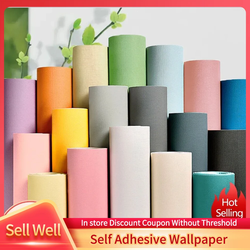 PVC-Waterproof-Thickened-Self-Adhesive-Wallpapers-Home-Decor-Living ...
