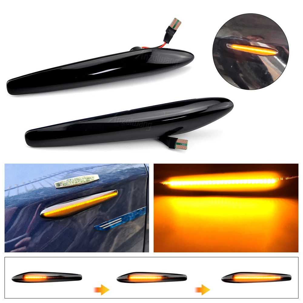 Dynamic Side Marker Lights Arrow Turn Signal Blinker Lamps For Alfa ...