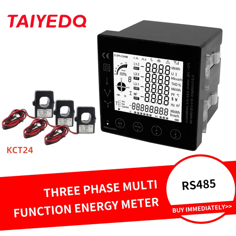 Multi-function-Power-Panel-3-Phase-Smart-Energy-Meter-With-Current ...