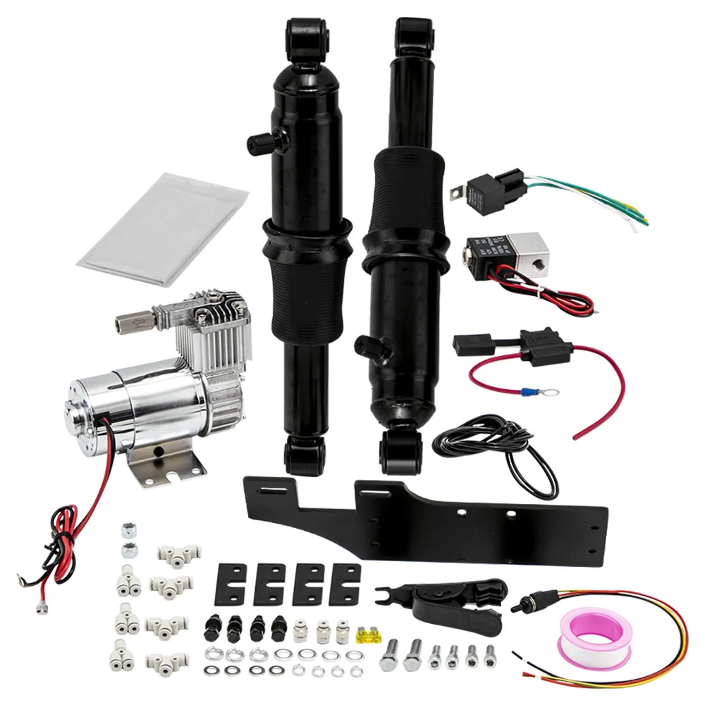 Rear-Air-Ride-Suspension-Kit-For-Harley-Touring-for-Street-Road-Glide ...