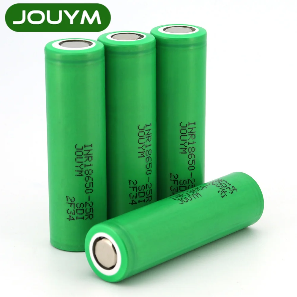 Baterias recarregáveis do li íon da bateria 18650 inr18650 25r 2500mah 3.7v baterias de lítio de ...