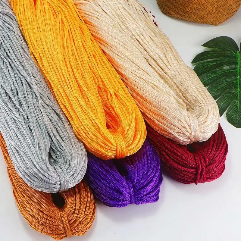200g-3mm-Color-Nylon-Cord-Thread-Crochet-Hollow-Line-Macrame-100 ...