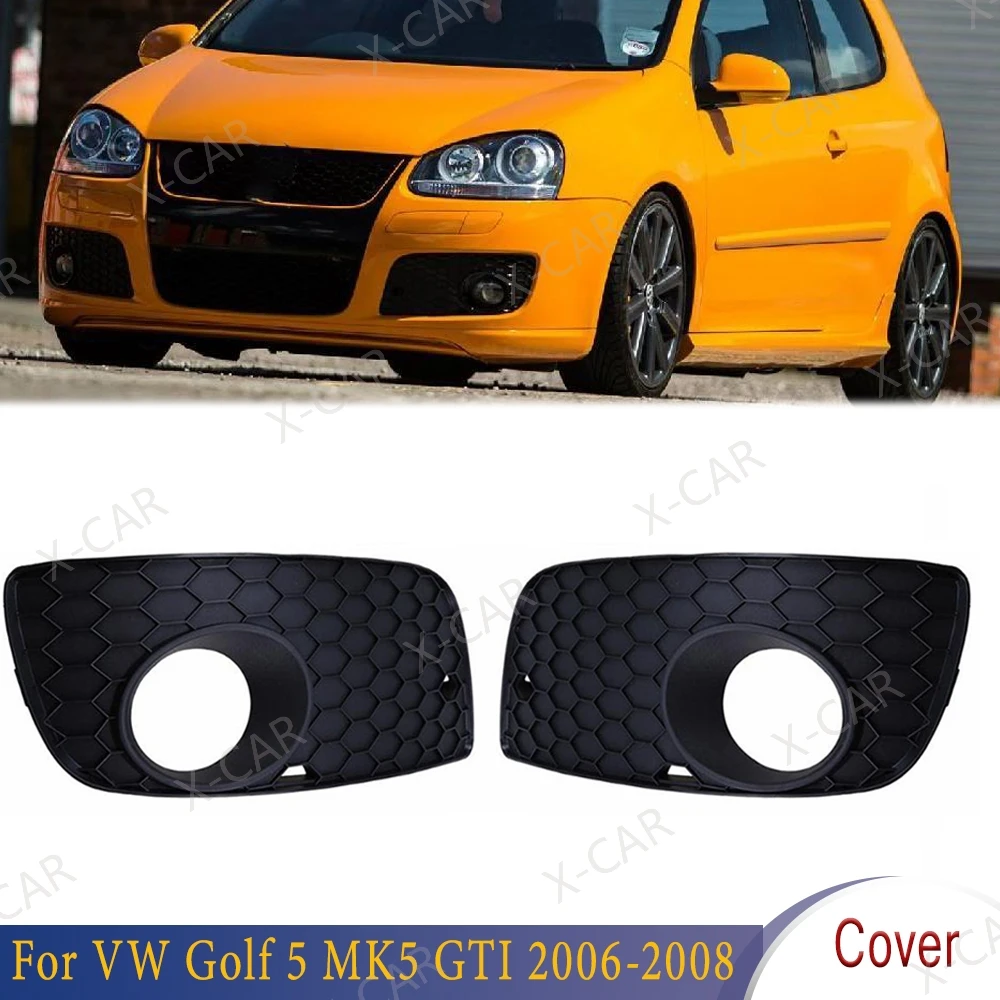 For VW Golf 5 MK5 GTI 2006 2007 2008 Front Bumper Fog Light Grill ...