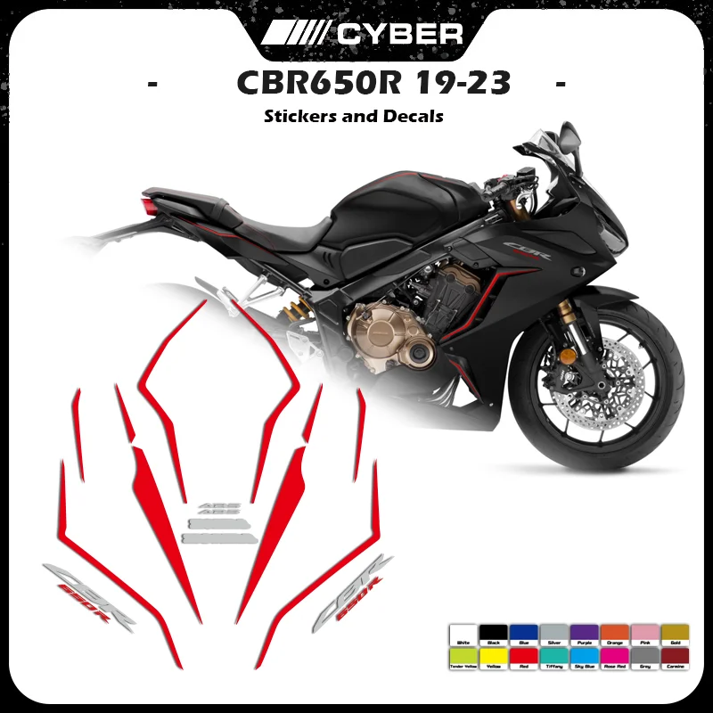 Motorcycle Fairing Shell Sticker Decal For Honda CBR650R 2019-2023 OEM ...