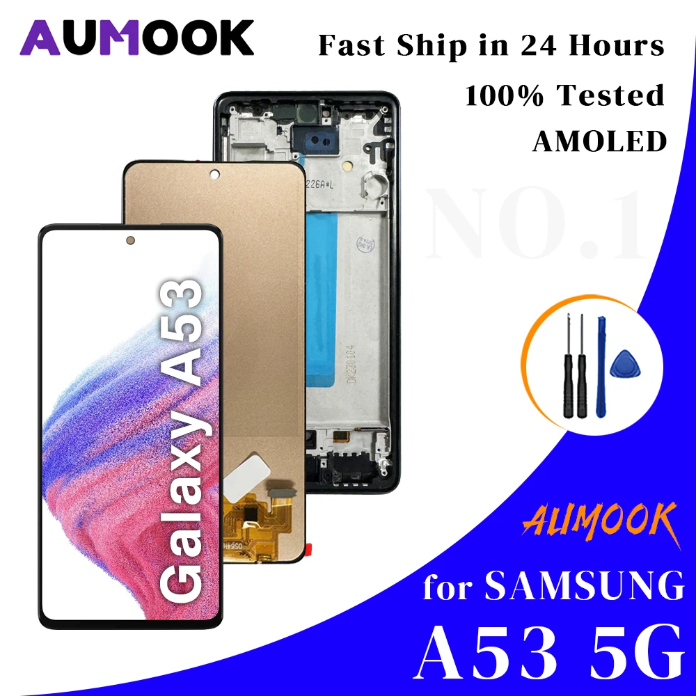 6.5" Super AMOLED For Samsung A53 5G Display Touch Screen Digitizer For ...