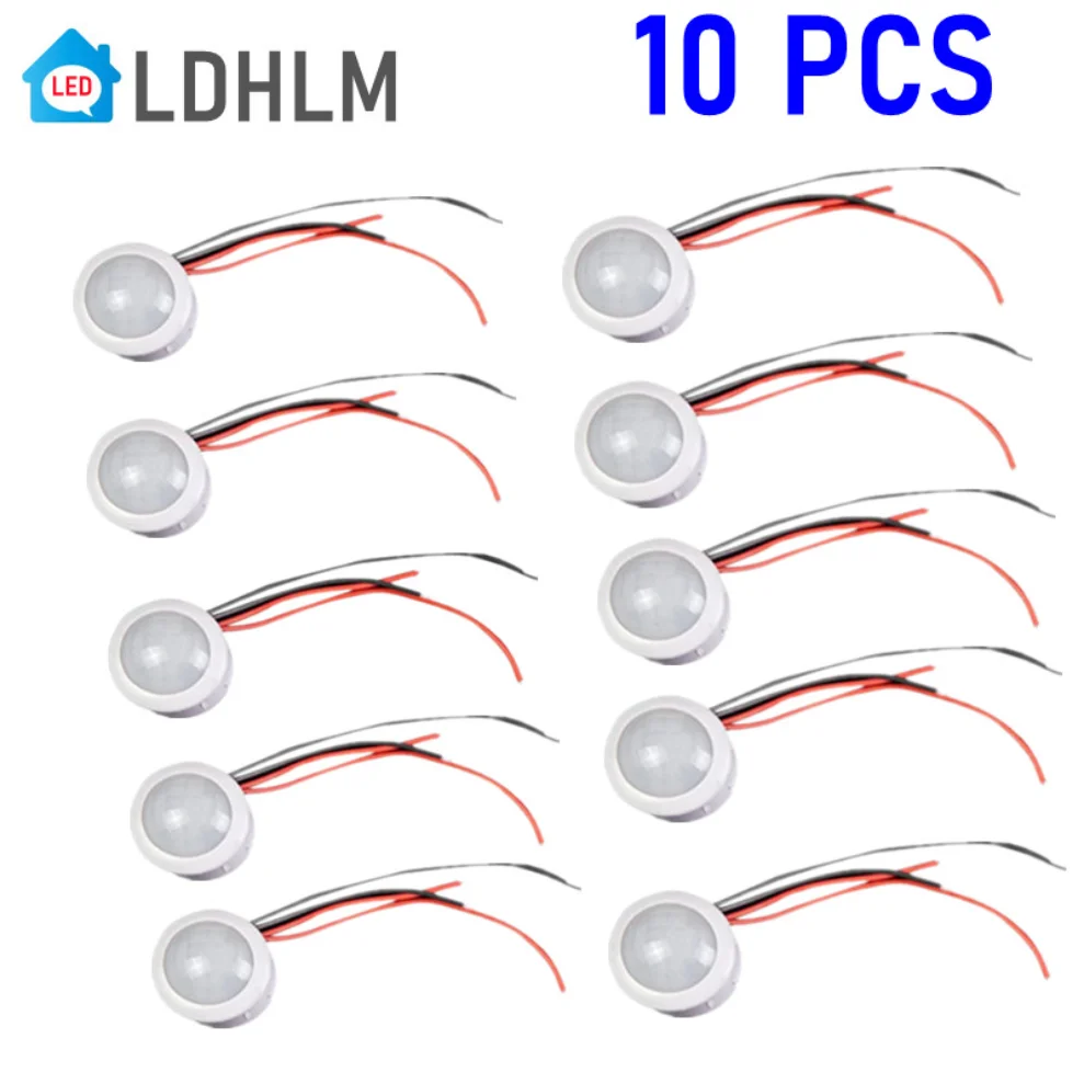 10pcs-Pir-Infrared-Motion-Automatic-Light-Sensor-IR-Detector-Switch-DC ...