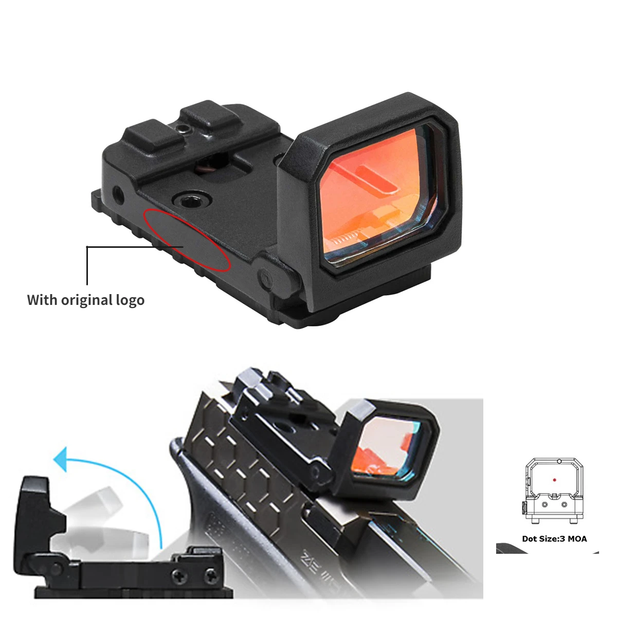 Taurus PT111 G2 G2c Steel Red Dot Scope Mount Plate for G2s G3 RMR MROS ...