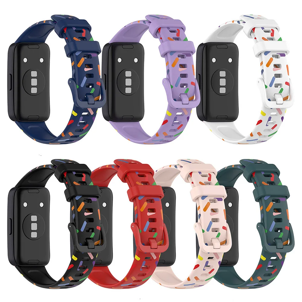 Correa-de-silicona-estampada-para-Huawei-Band-8-pulsera-de-reloj ...