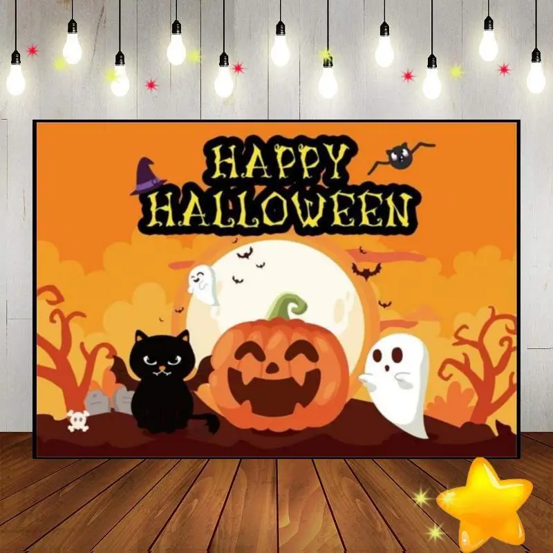 Halloween-Witch-Photography-Backdrops-Background-Ancient-Trees-Photo ...