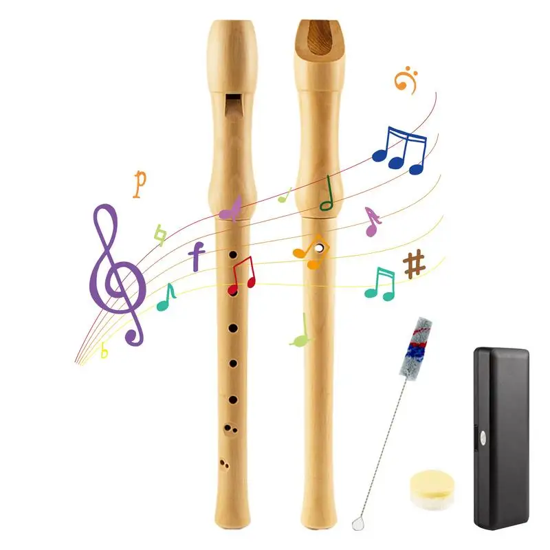 Soprano-Recorder-Heavy-Duty-8-Hole-Fingering-Flute-For-Kids-Playing ...