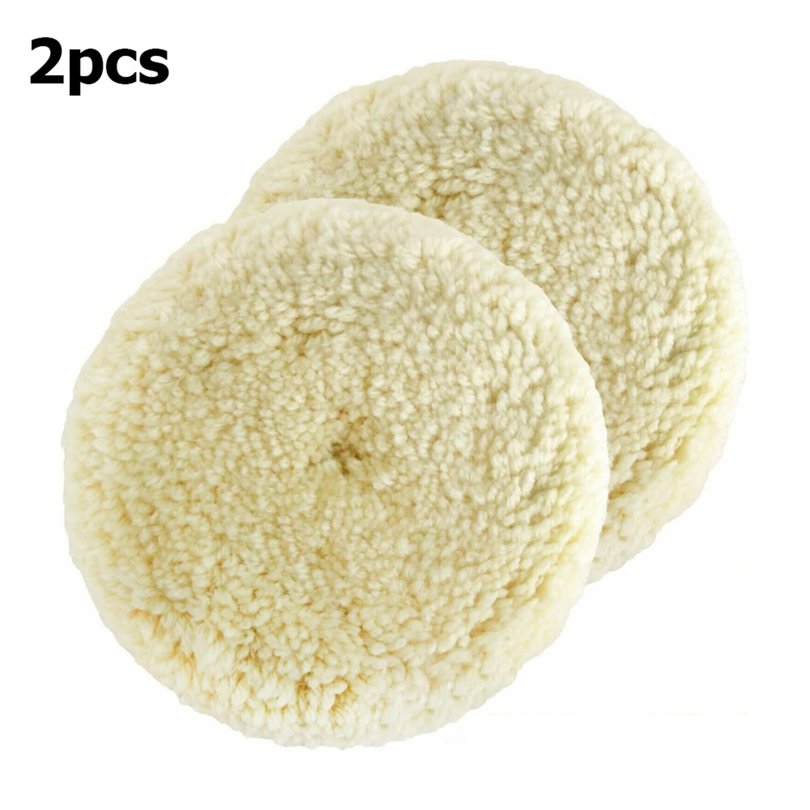 2pcs Polishing Pads 3 4 5 6 7 Inch Natural Wool Buffing Pad Kit ...