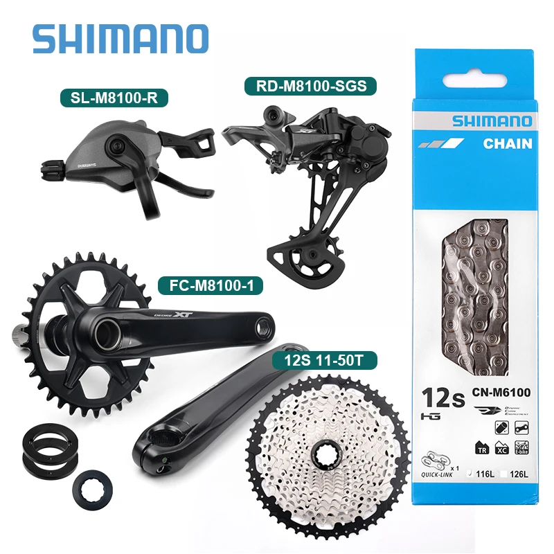 Shimano-Deore-XT-M8100-12-Speed-Groupset-12S-Derailleur-Shifter-HG-MS ...