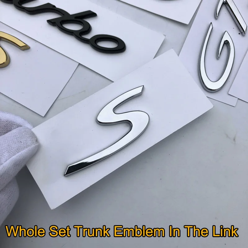 For Porsche Car Tailgate Trunk Sticker Letter Badge Emblem Boxster ...