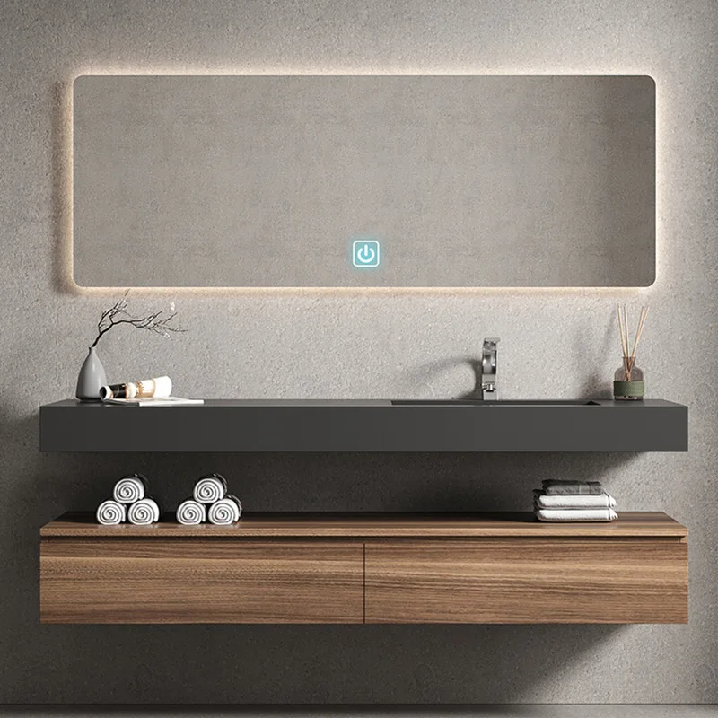 Xiaohongshu-Bathroom-Cabinet-Combination-Bathroom-Rock-Plate-Integrated ...