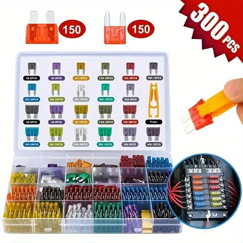 300pcs-Car-Blade-Fuse-Assortment-Kit-Auto-Truck-Automotive-Medium-Small ...
