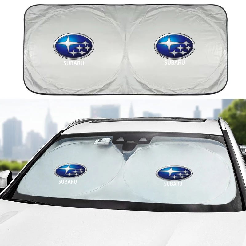 Car Windshield Sun Shade Visor UV Protection Shield For Subaru STI Forester Impreza Legacy ...
