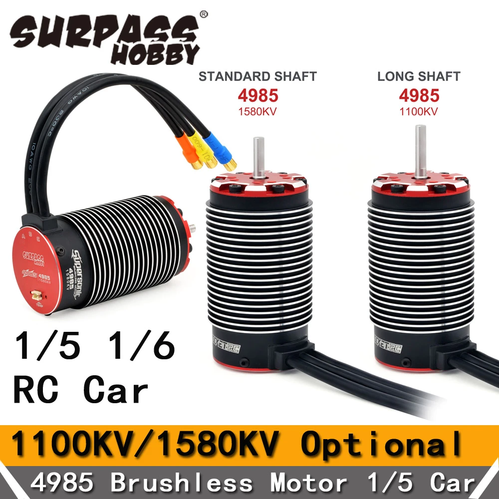 Surpass Hobby Supersonic 4985 1100kv 1580kv Brushless Motor For X-maxx ...