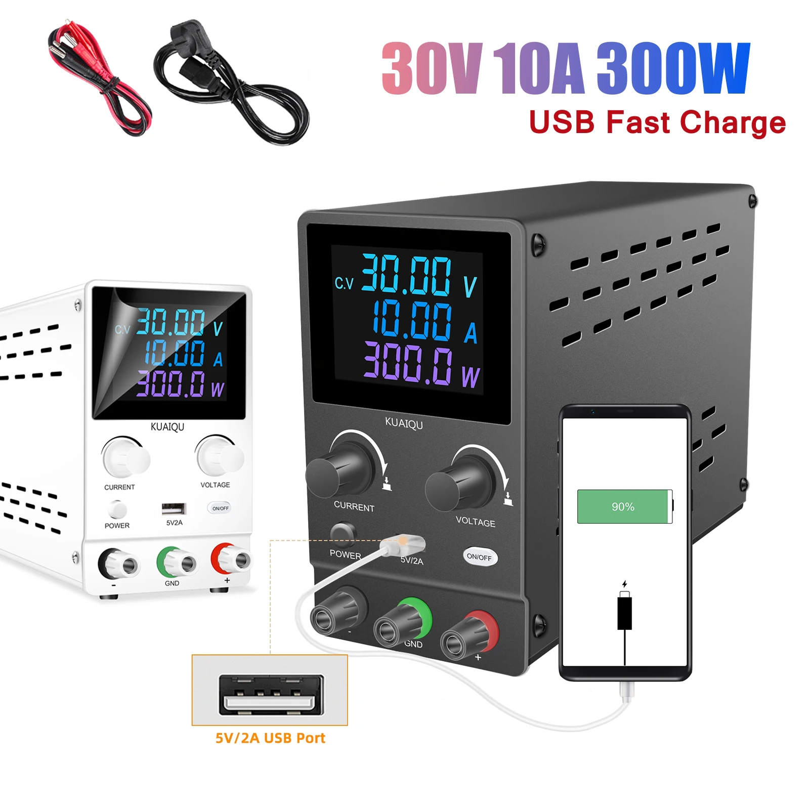 New-USB-Adjustable-DC-Laboratory-Power-Supply-30V-10A-Digital-Switching ...