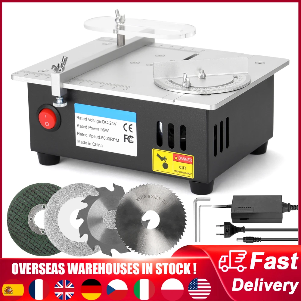 Mini Electric Table Saw 96W 5000RPM Bench Saw Small Household DIY ...