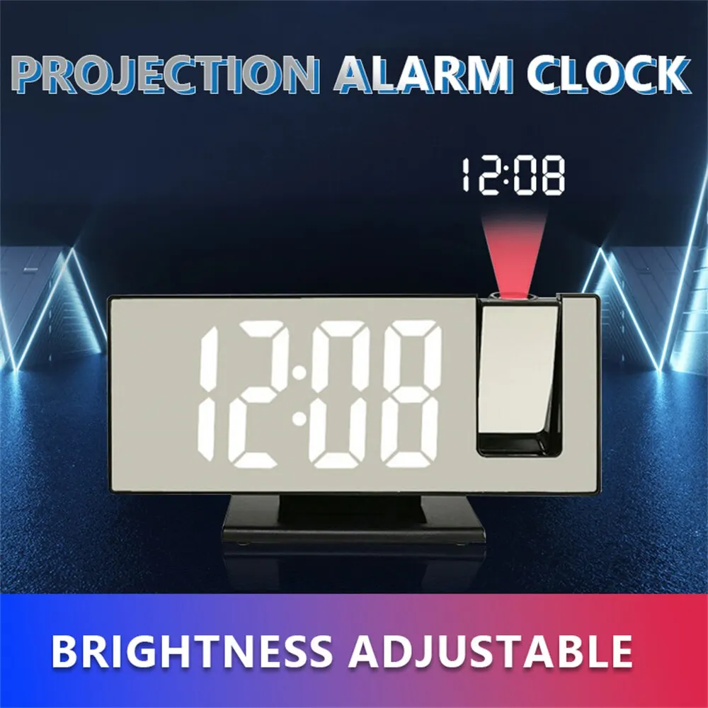LED-Digital-Alarm-Clock-Projection-Clock-Projector-Ceiling-Clock-with ...