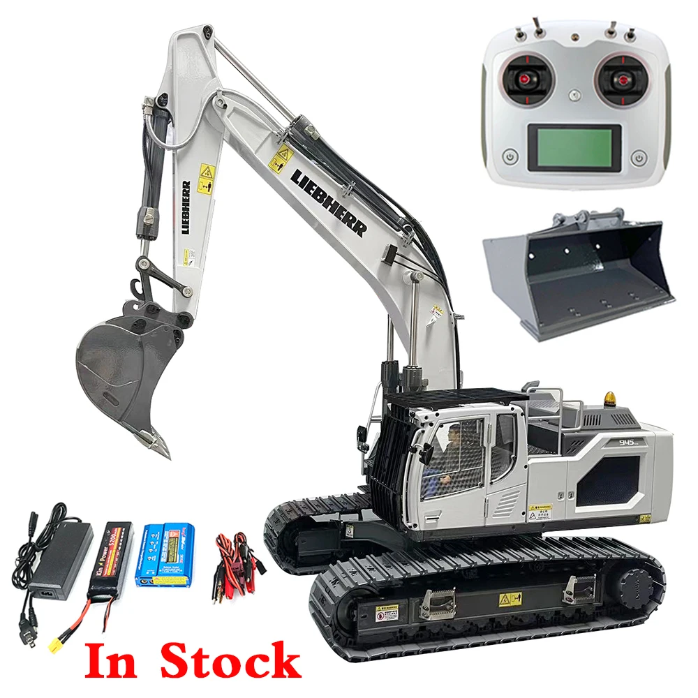 Liebherr R945 1/14 RC Hydraulic Excavator Full Metal with Light System ...