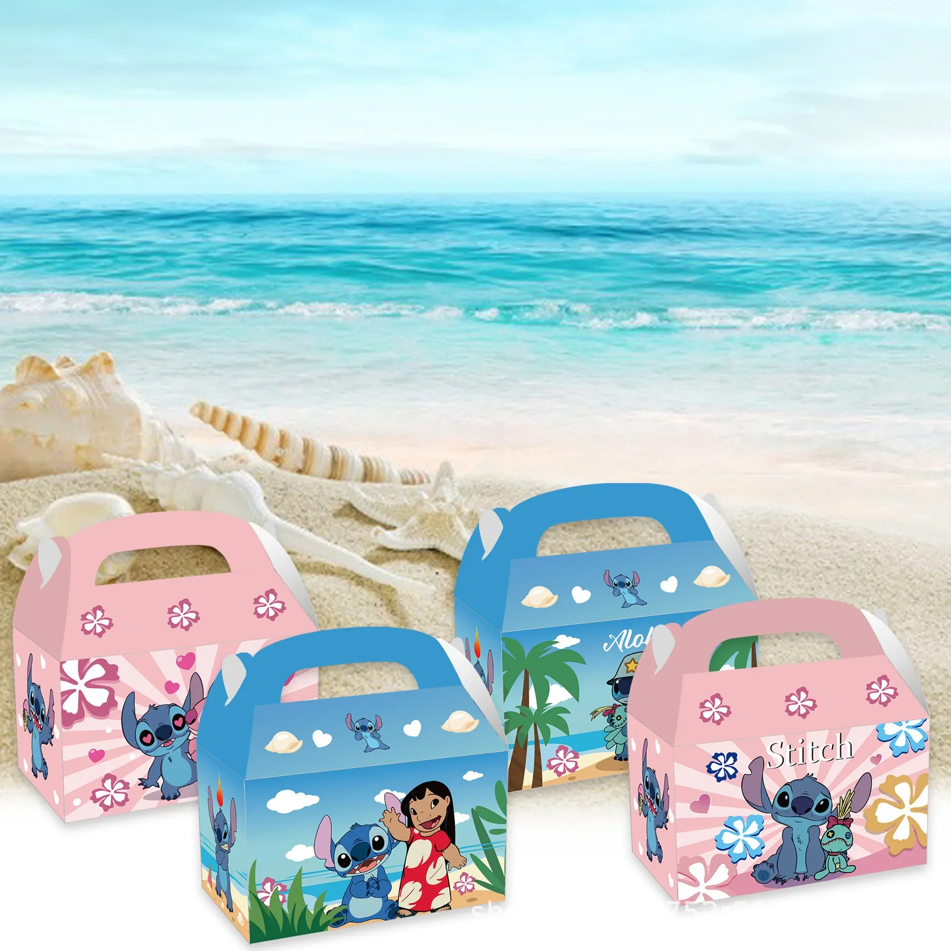 12pcs-Lilo-Stitch-Party-Treat-Box-Minnie-Mouse-Pink-Candy-Cookies-Gift ...