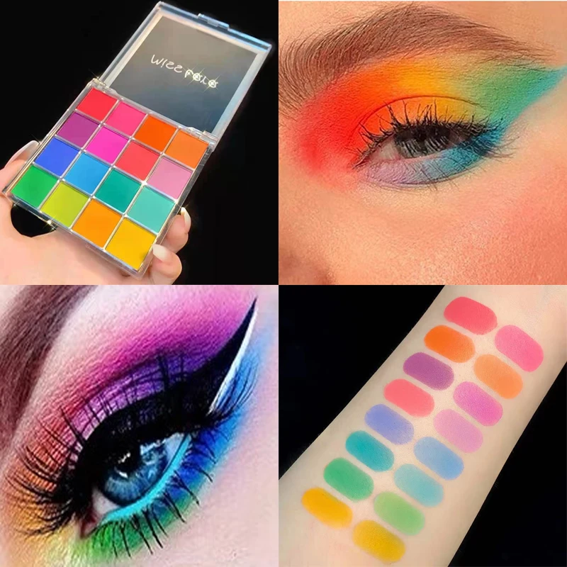 16-Colors-Colorful-Matte-pearl-Eye-Shadow-Palette-Waterproof-Long ...