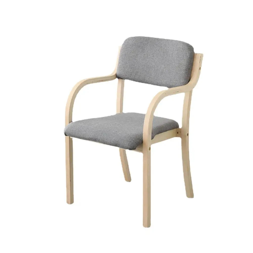 Modern Simple Dining Chair Comfortable Dining Chair Solid Wood Frame ...