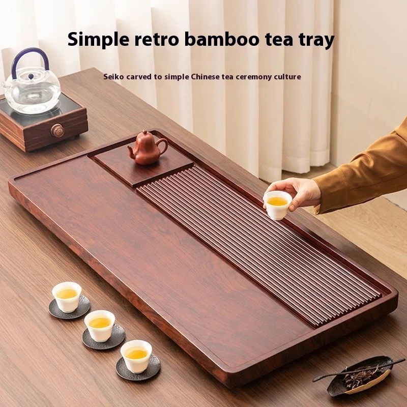50cm Home And Kitchen Tea Tray Coffee And Tea Set Bamboo Tray For ...